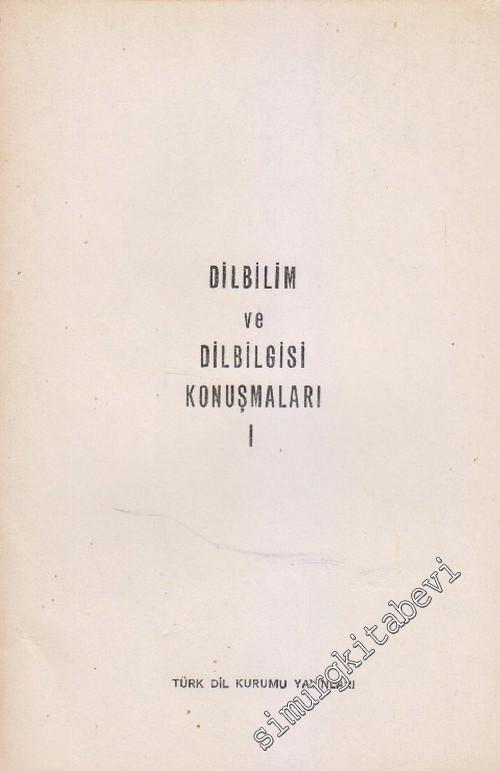 Dilbilim ve Dilbilgisi Konuşmaları 1